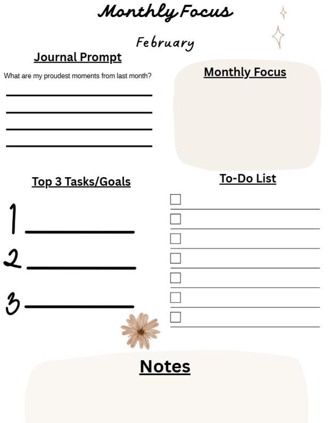 Printable 2026 Vision Board and Goal Setting Journal - Etsy