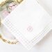 DIAMOND II Font Embroidered Monogrammed Handkerchief, Personalized ...