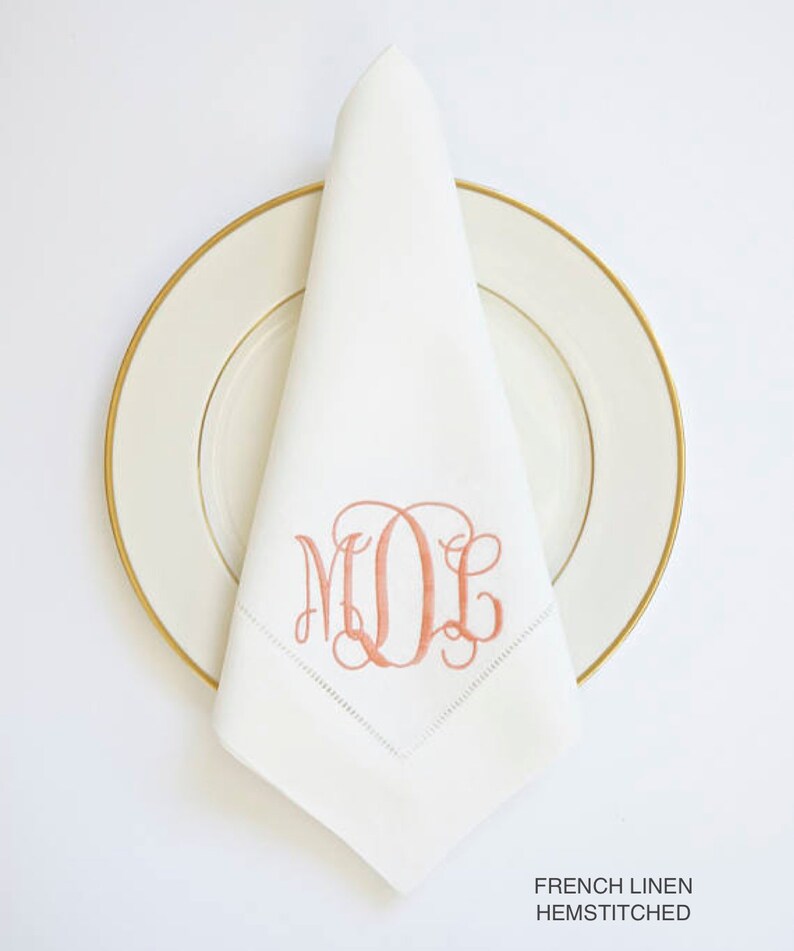 COUPLES MONOGRAM With TIMELESS Font Style on Embroidered | Etsy