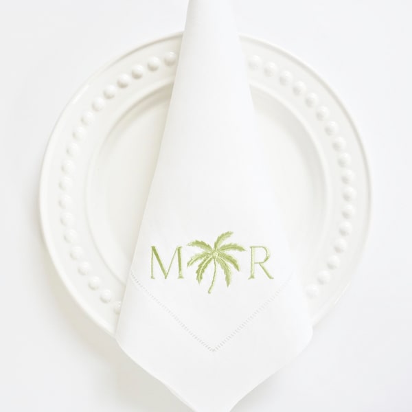 Palm Tree Monogram - Etsy
