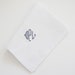 MENS CLASSIC DIAMOND Font Embroidered Monogrammed Handkerchief, Wedding ...