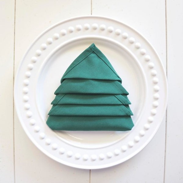 Christmas Tree Napkin Fold - Etsy