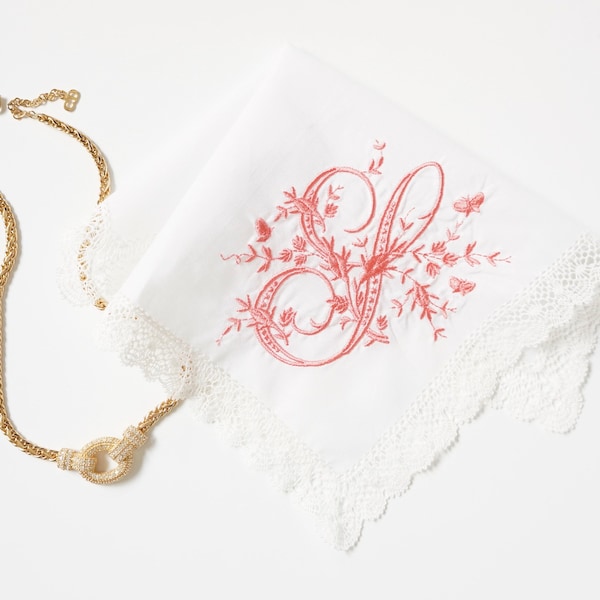 Single Letter Monogram Embroidery - Etsy