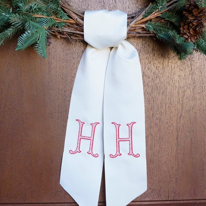 Wreath With Monogram - Etsy