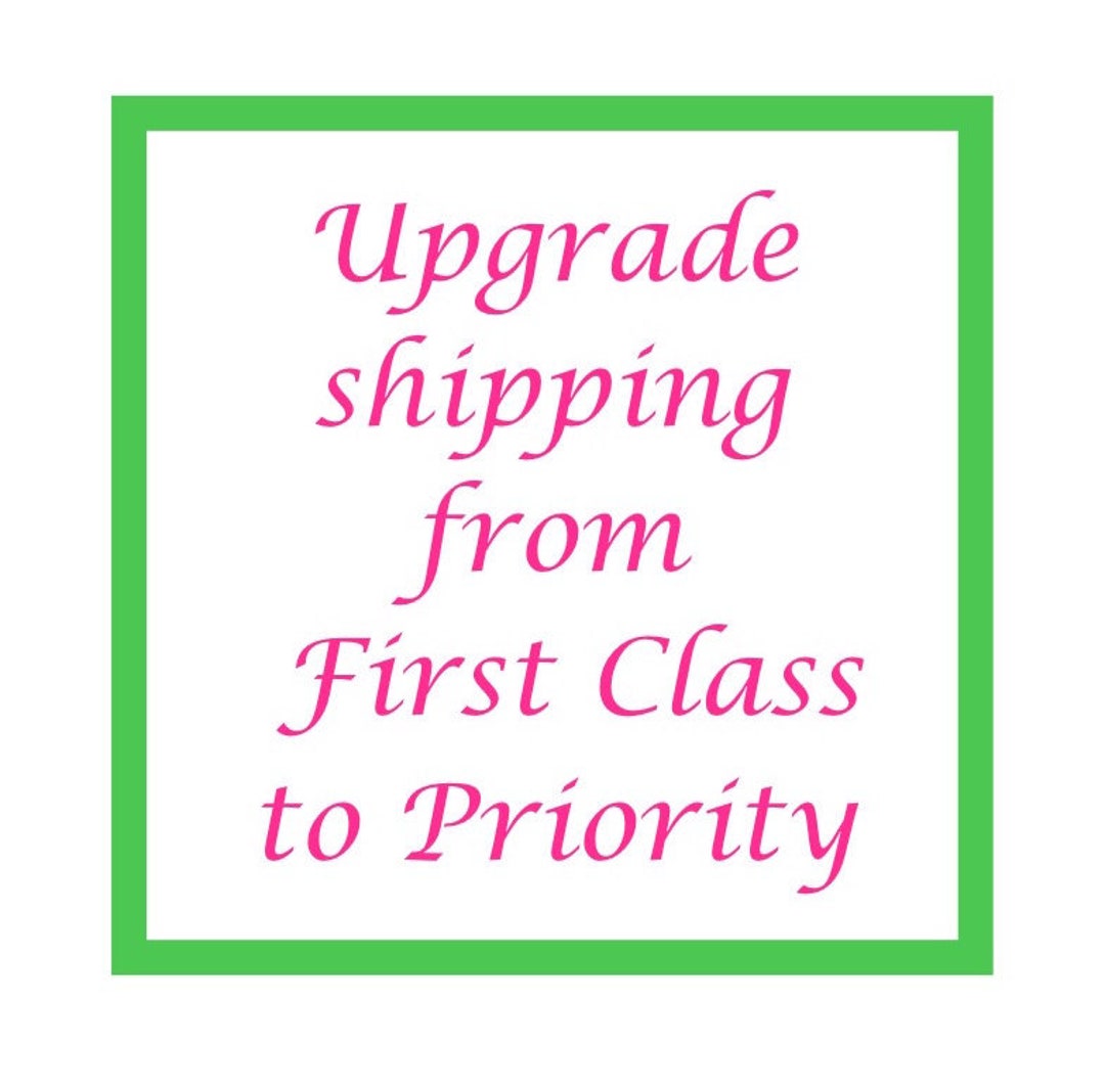 Upgrade Shipping From First Class to Priority Mail Add On - Etsy