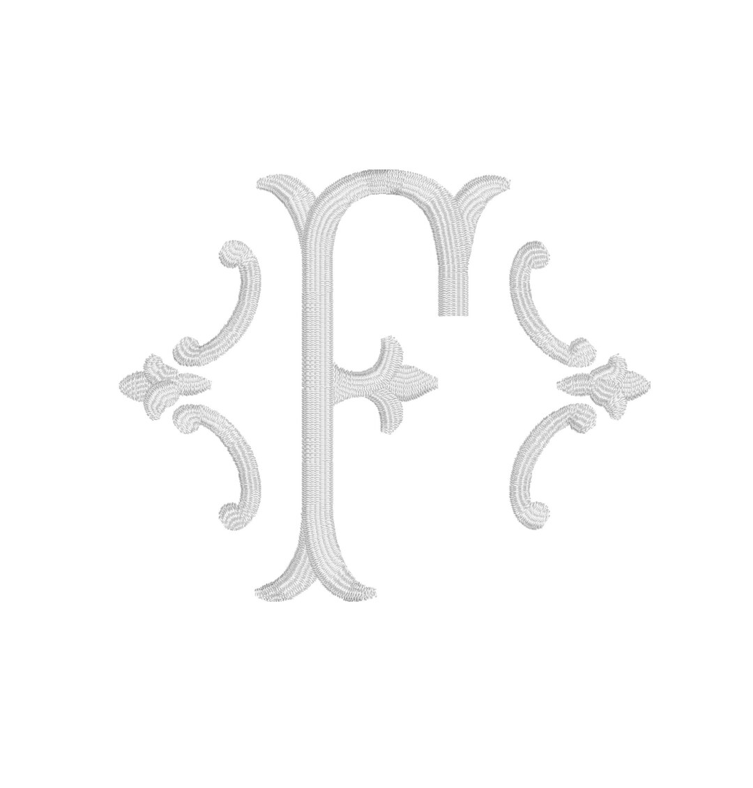 BESPOKE SINGLE Letter Font Monogram Embroidered Cloth Dinner Napkins ...
