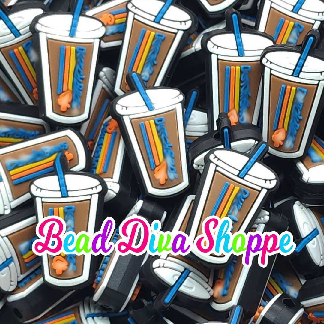 30mm X 16mm SMOOTHIE KING Focal Silicone Beads for Diy Craft Jewelry ...