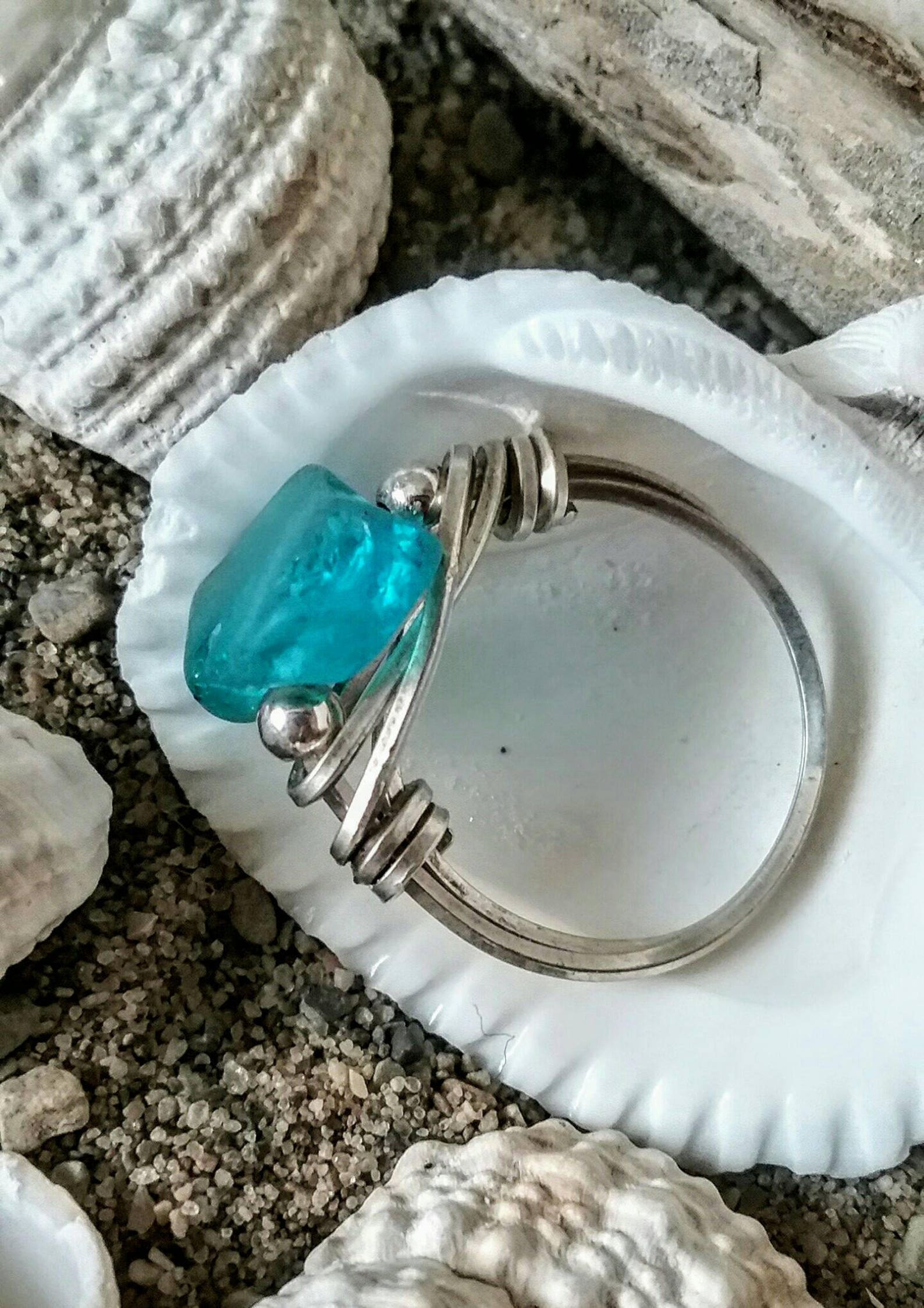 Authentic Handcrafted Beach Glass Jewelry Hand Wrapped With Genuine ...