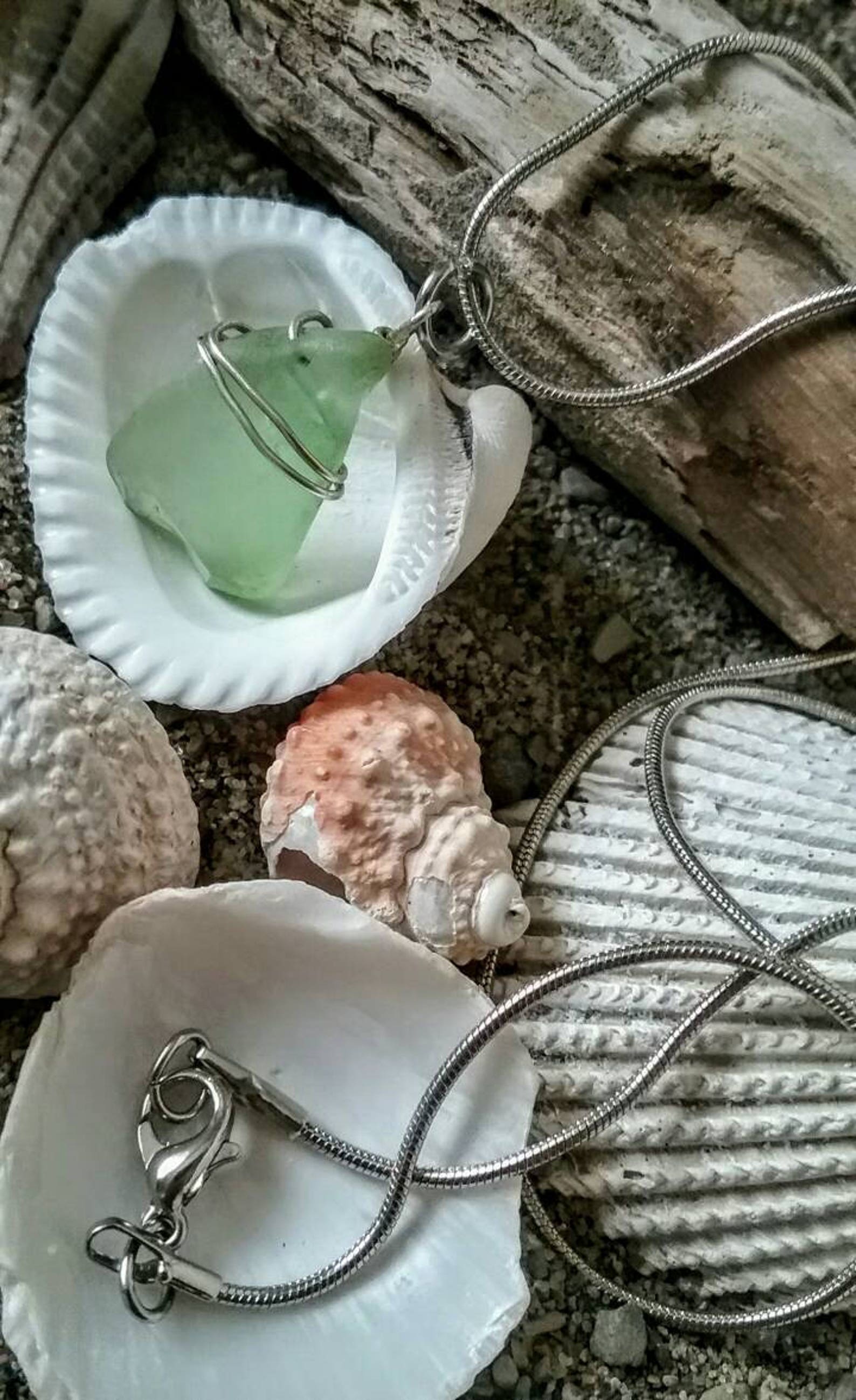 Authentic Handcrafted Beach Glass Jewelry Hand Wrapped With Genuine ...