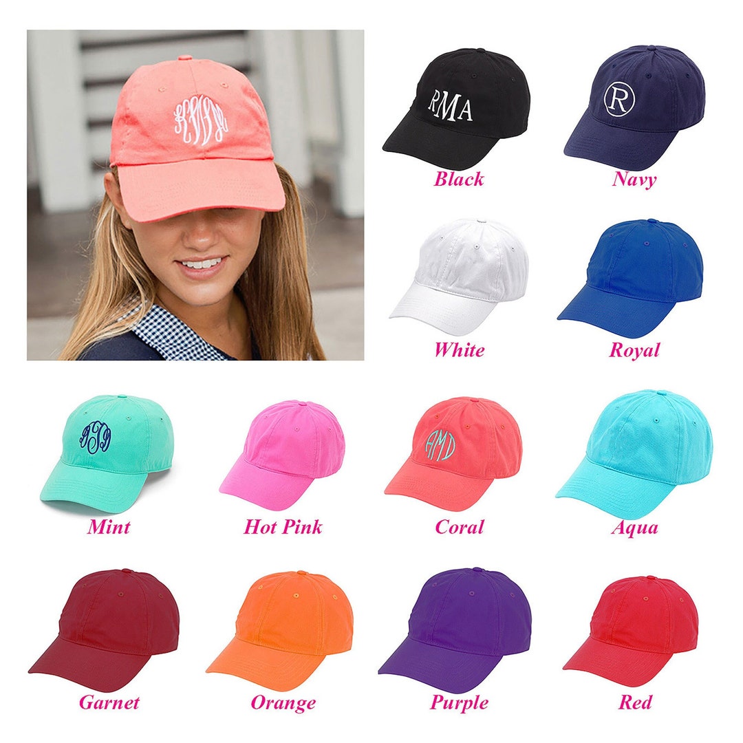 Monogram Baseball Hat Personalized Baseball Hat custom Embroidered ...