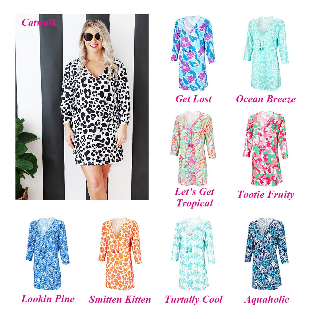 Personalized Beach Cover up Swimsuit Coverup Tunic Dress Monogram ...