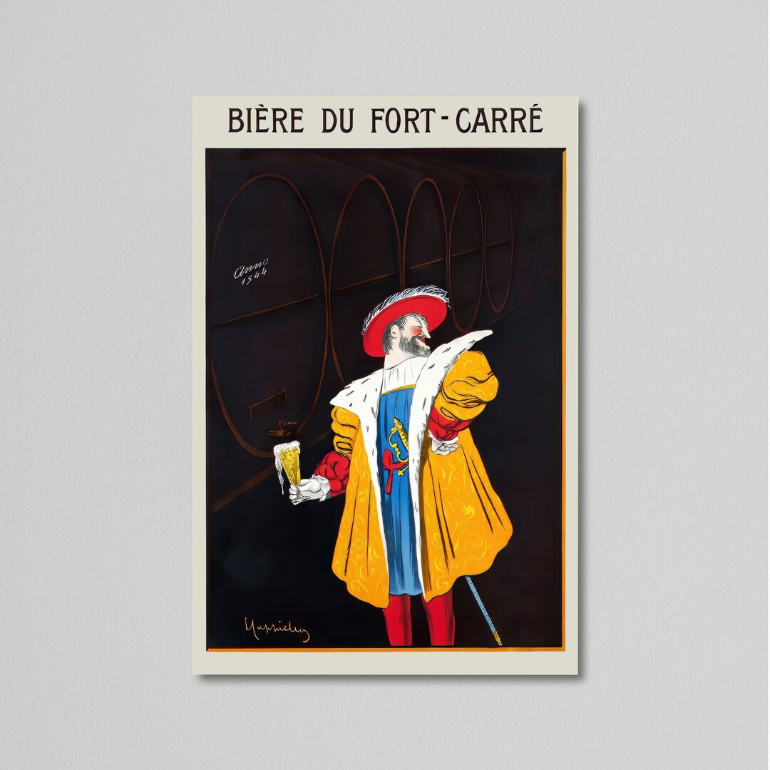 Vintage Beer Poster, Bière Du Fort-carré, by Leonetto Cappiello, 1912 ...