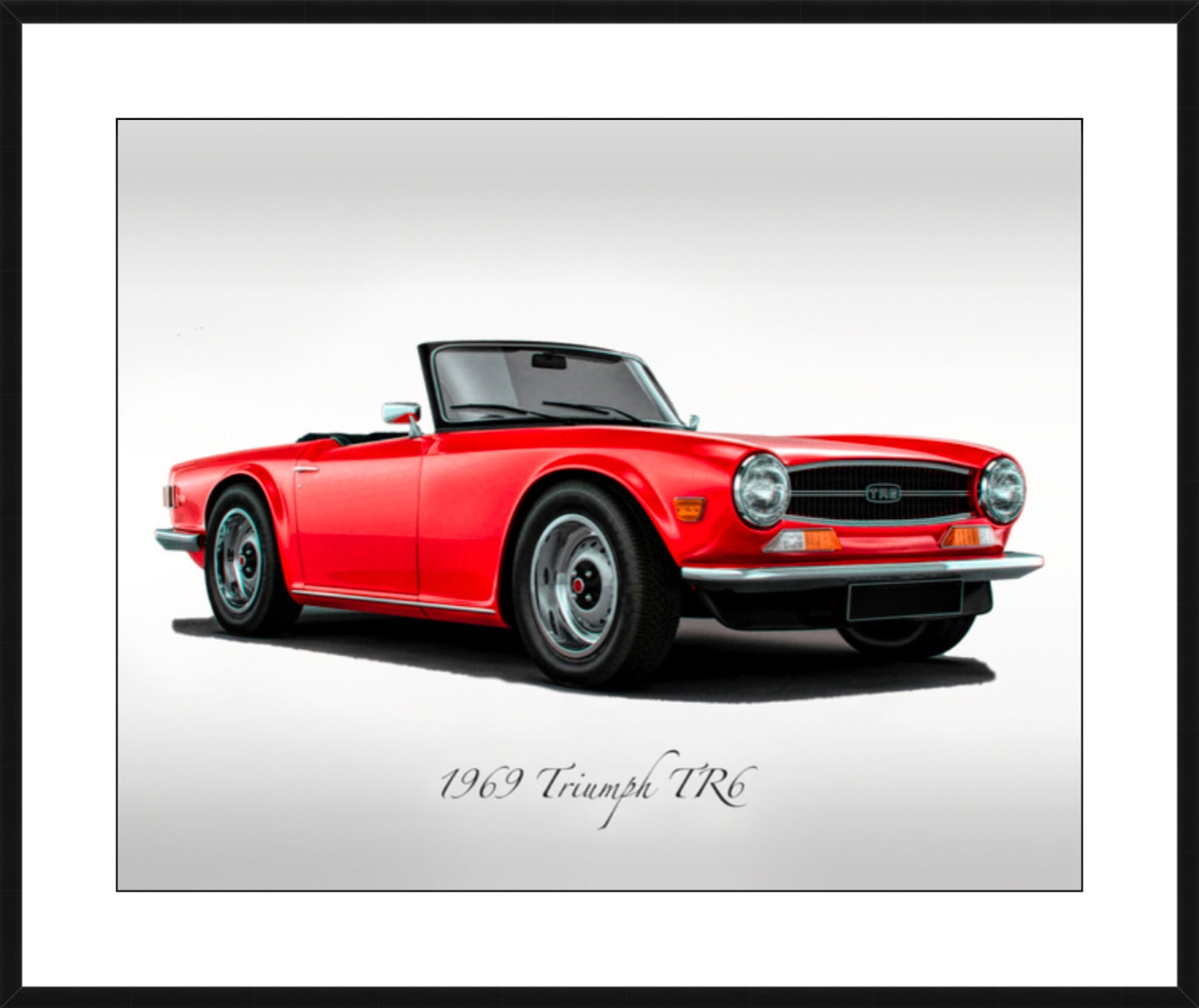 Classic Cars - 1969 Triumph TR6 - Print - Etsy