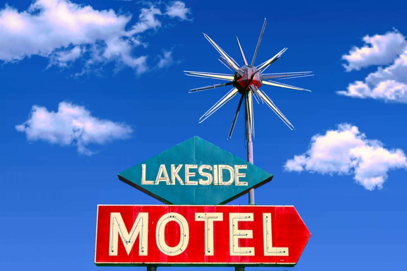 Lakeside Motel St. Martins Missouri Mid Century Neon Sign - Etsy