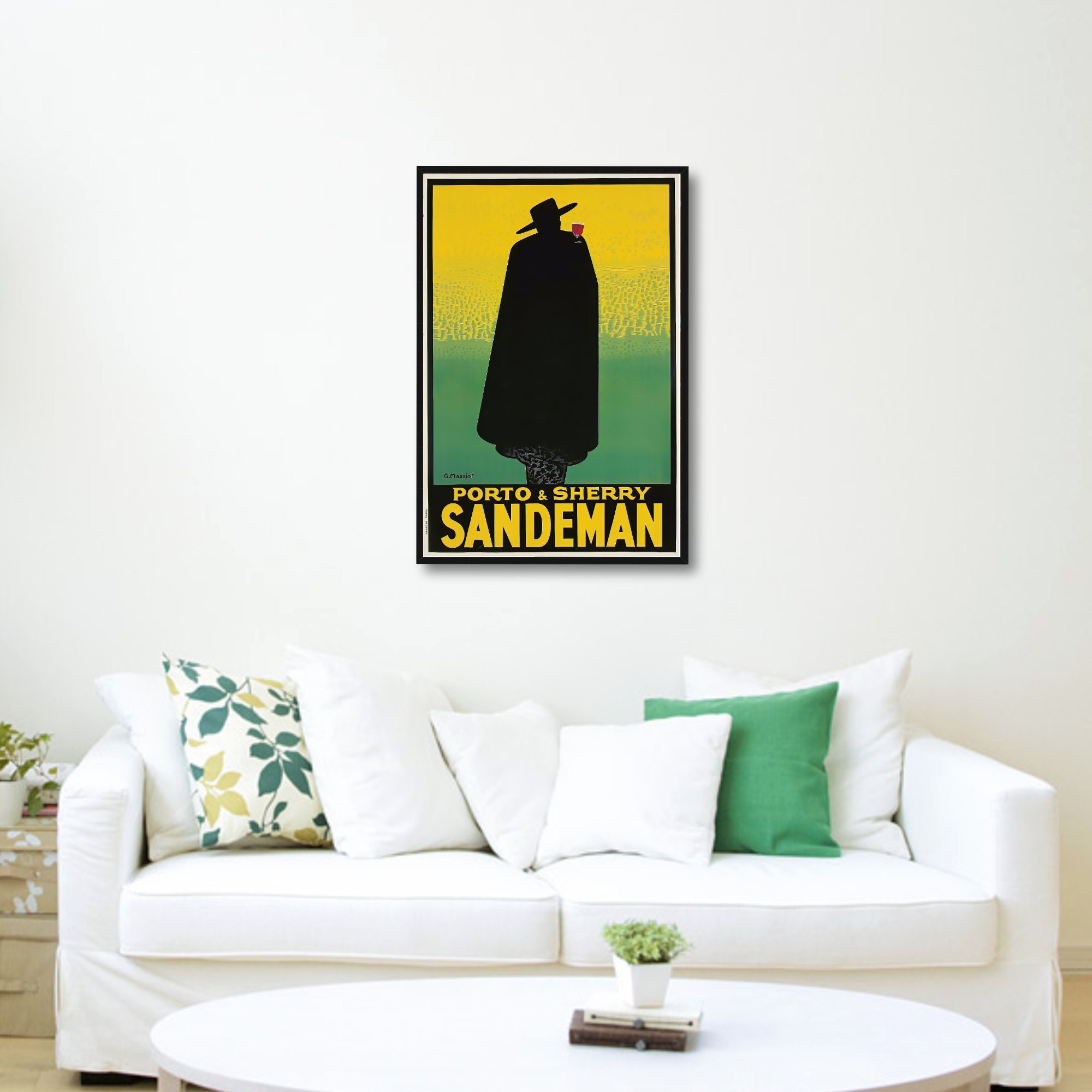 Vintage Food & Drink Poster - Sandeman Porto Sherry by G Massiot ...