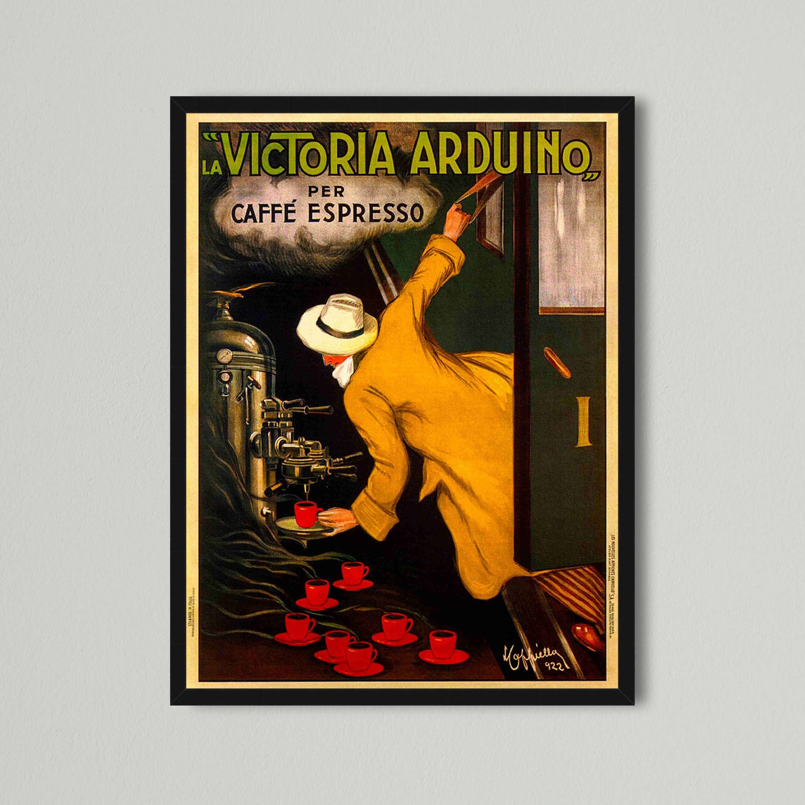 Vintage Art Deco Poster, Victoria Arduino Coffee by Leonetto Cappiello ...