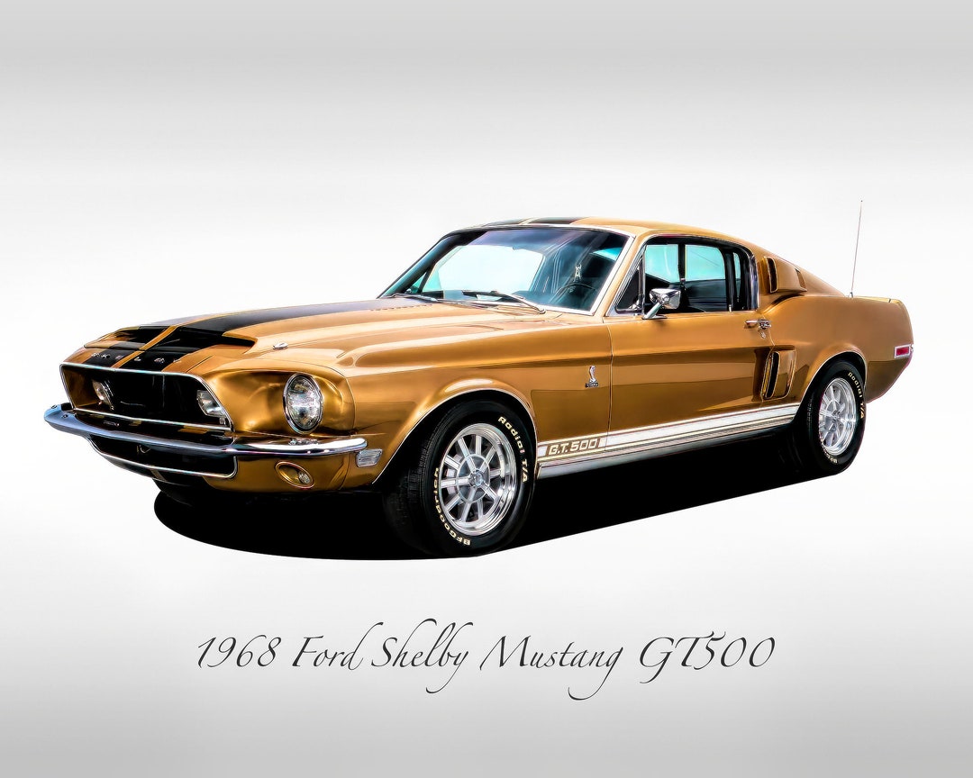 Classic Cars - 1968 Ford Shelby Mustang GT500 - Gold Metallic - Muscle ...