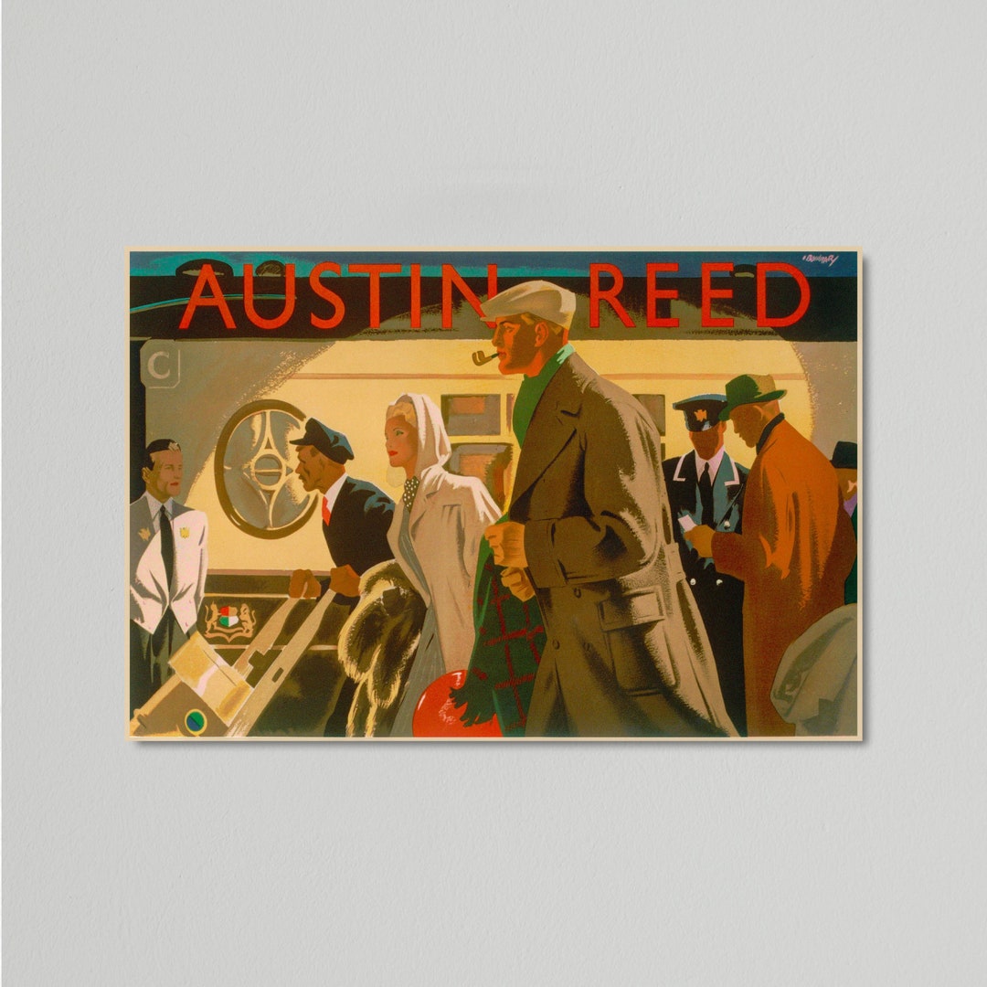 Vintage Fashion Poster - Austin Reed's of Regent Street by Tom Purvis ...