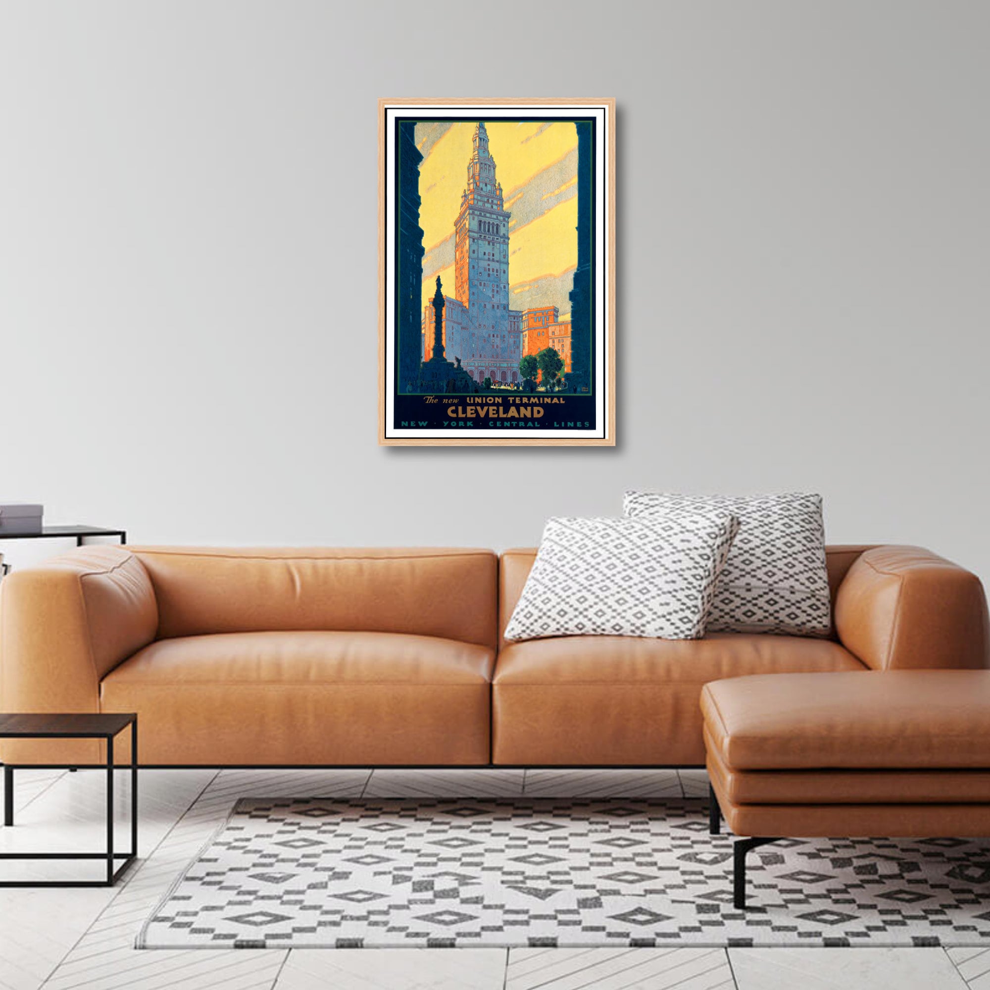 Union Terminal Cleveland Vintage Travel Poster by Leslie Ragan, 1932 - Etsy