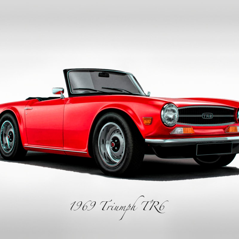 Triumph Tr6 - Etsy