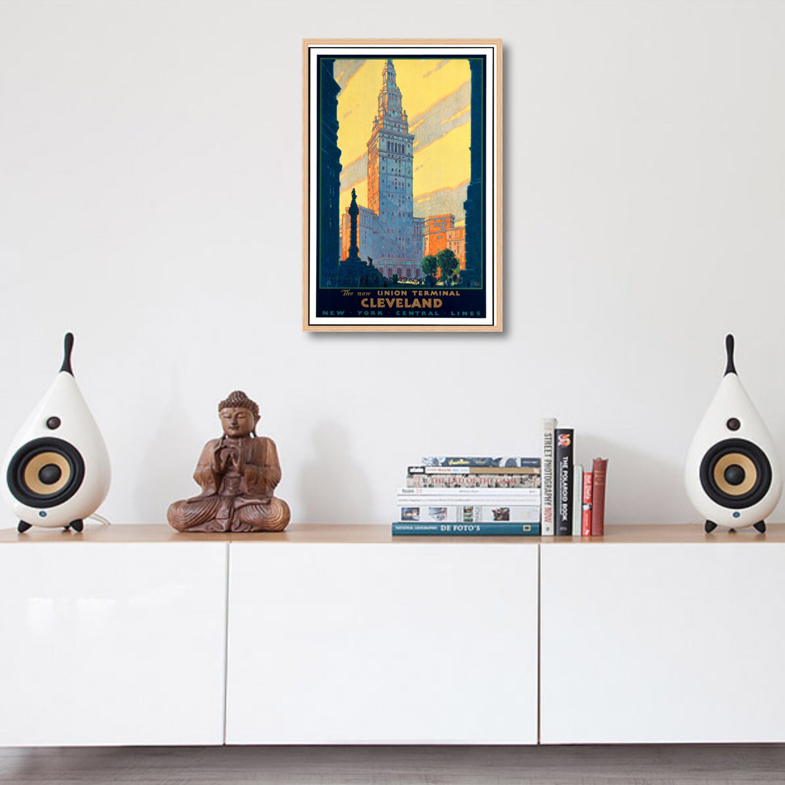 Union Terminal Cleveland Vintage Travel Poster by Leslie Ragan, 1932 - Etsy