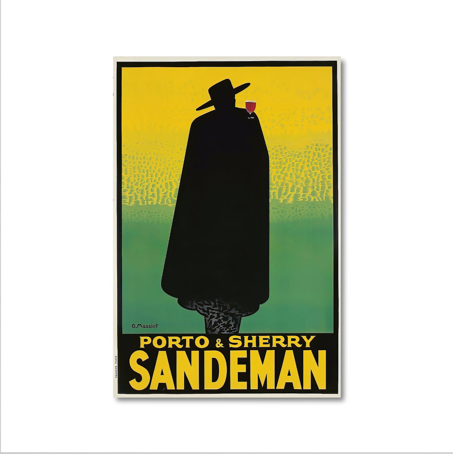 Vintage Food & Drink Poster - Sandeman Porto Sherry by G Massiot ...