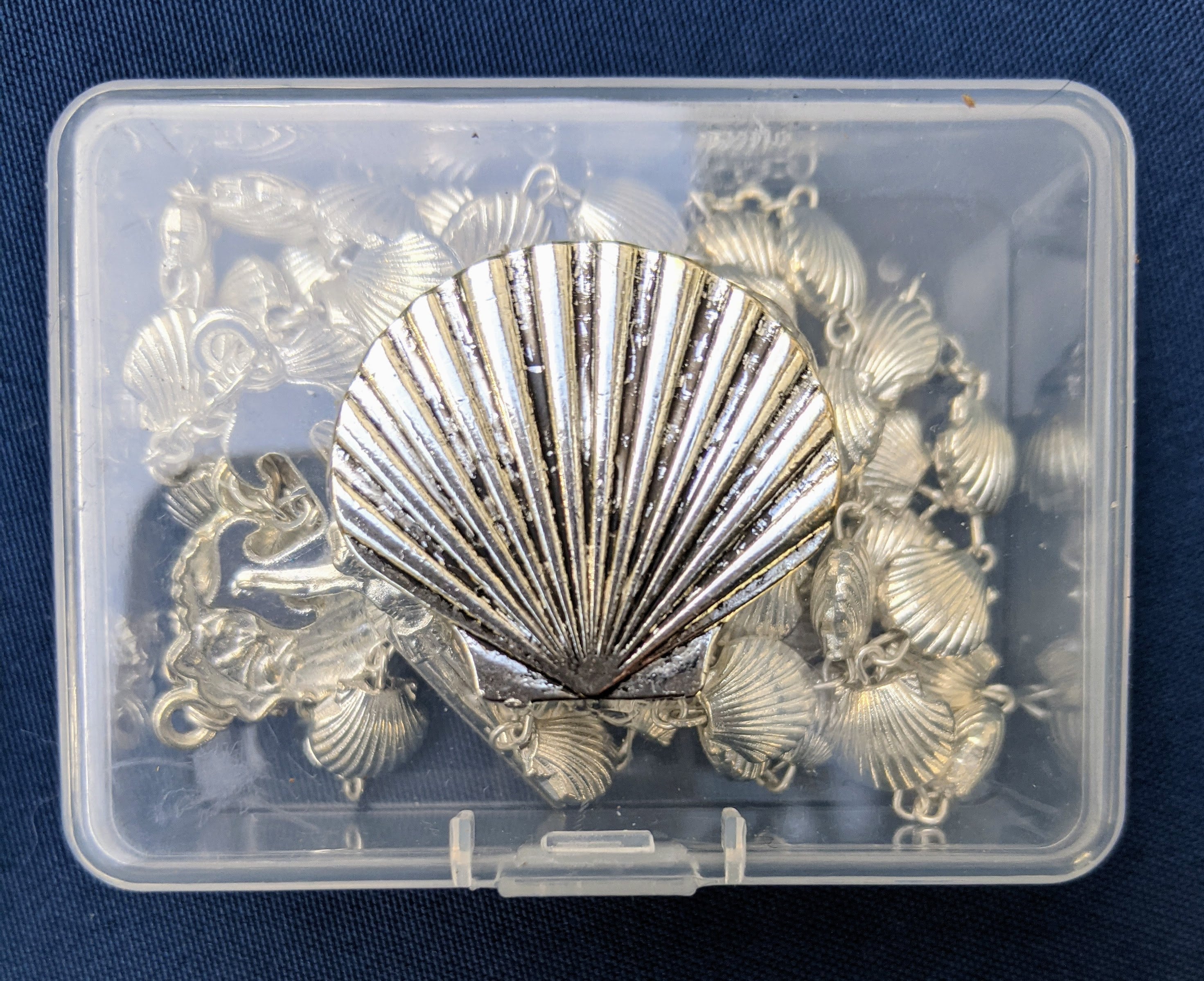 Five Decade Rosary of Santiago St James in Box With Scallop Shell, Red ...