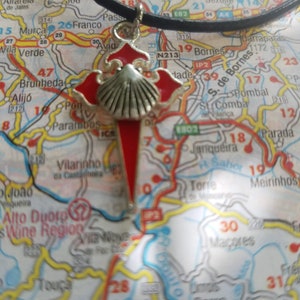 Camino De Santiago / Cross of St James/ Scallop Shell /pendant ...