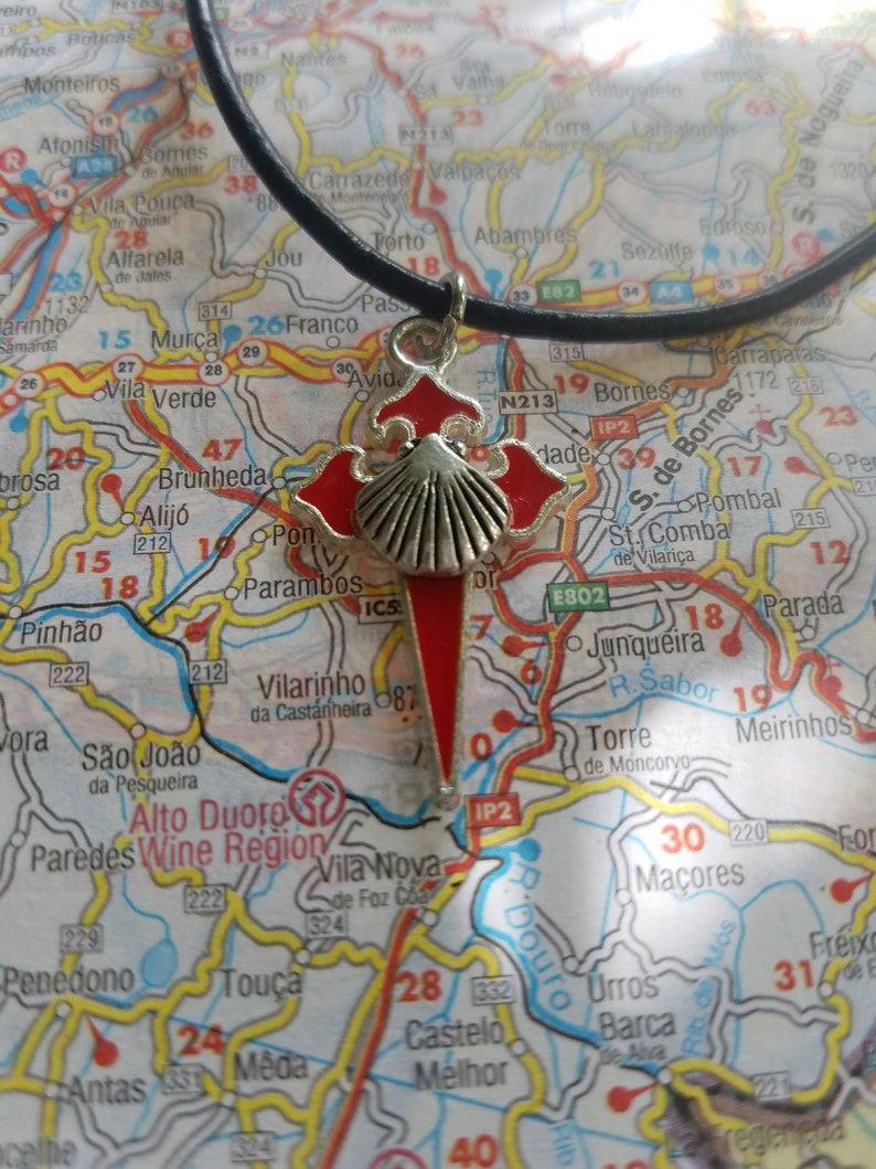 Camino de Santiago / Cross of St James/ Scallop Shell /Pendant | Etsy