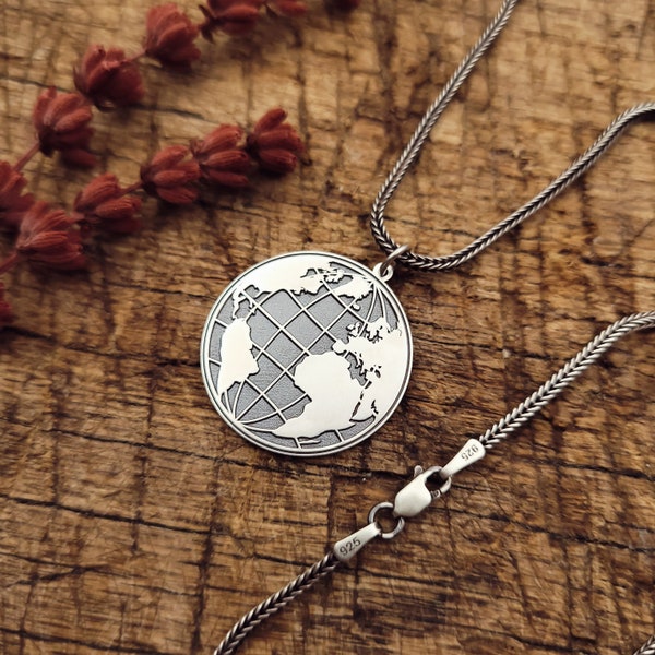 Map Necklace - Etsy