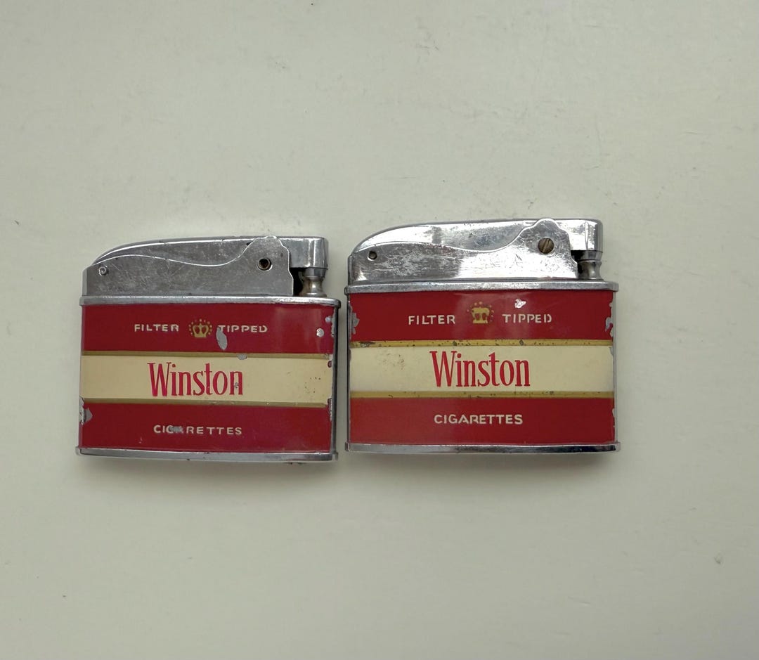Vintage 2 Winston Cigarette Lighters - Etsy