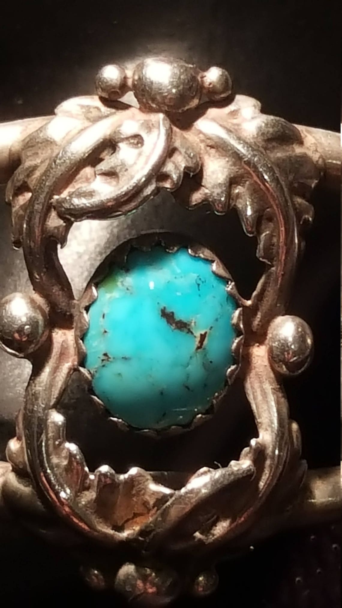 Vintage Sterling Silver Turquoise Navajo Wayne Etsitty Signed - Etsy