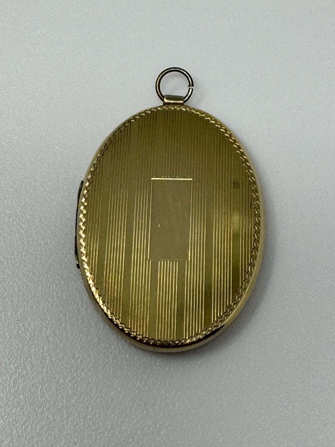 Vintage Binder Bros. 12k Gf Over Sterling Silver Oval Blank Monogram ...