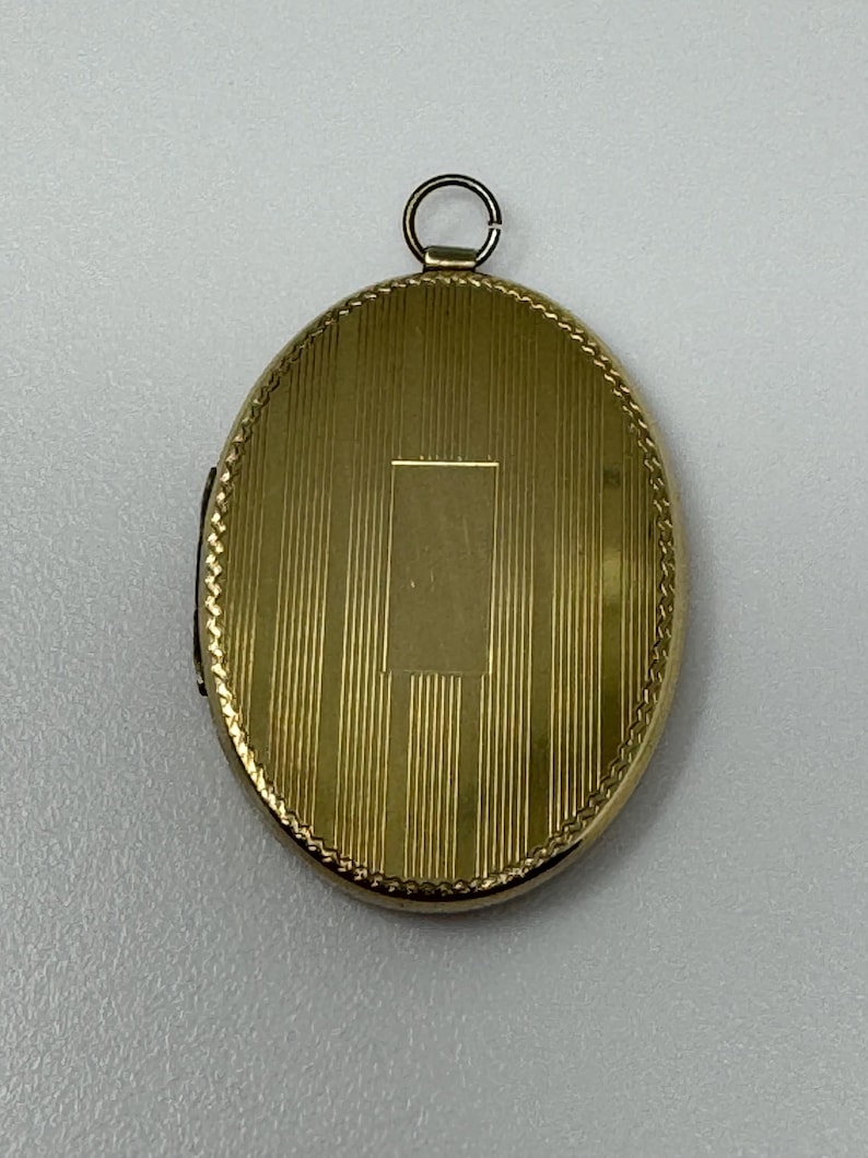 Vintage Binder Bros. 12k Gf Over Sterling Silver Oval Blank Monogram ...