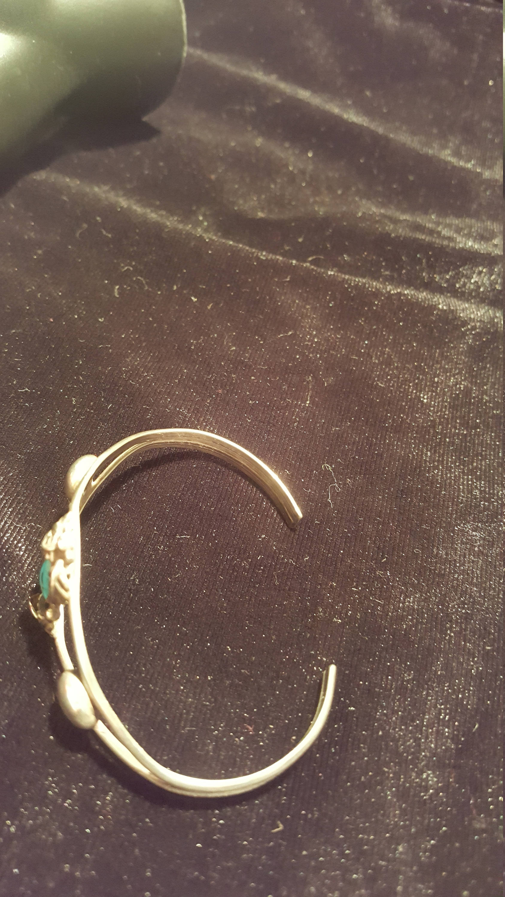 Vintage Sterling Silver Turquoise Navajo Wayne Etsitty Signed Cuff ...