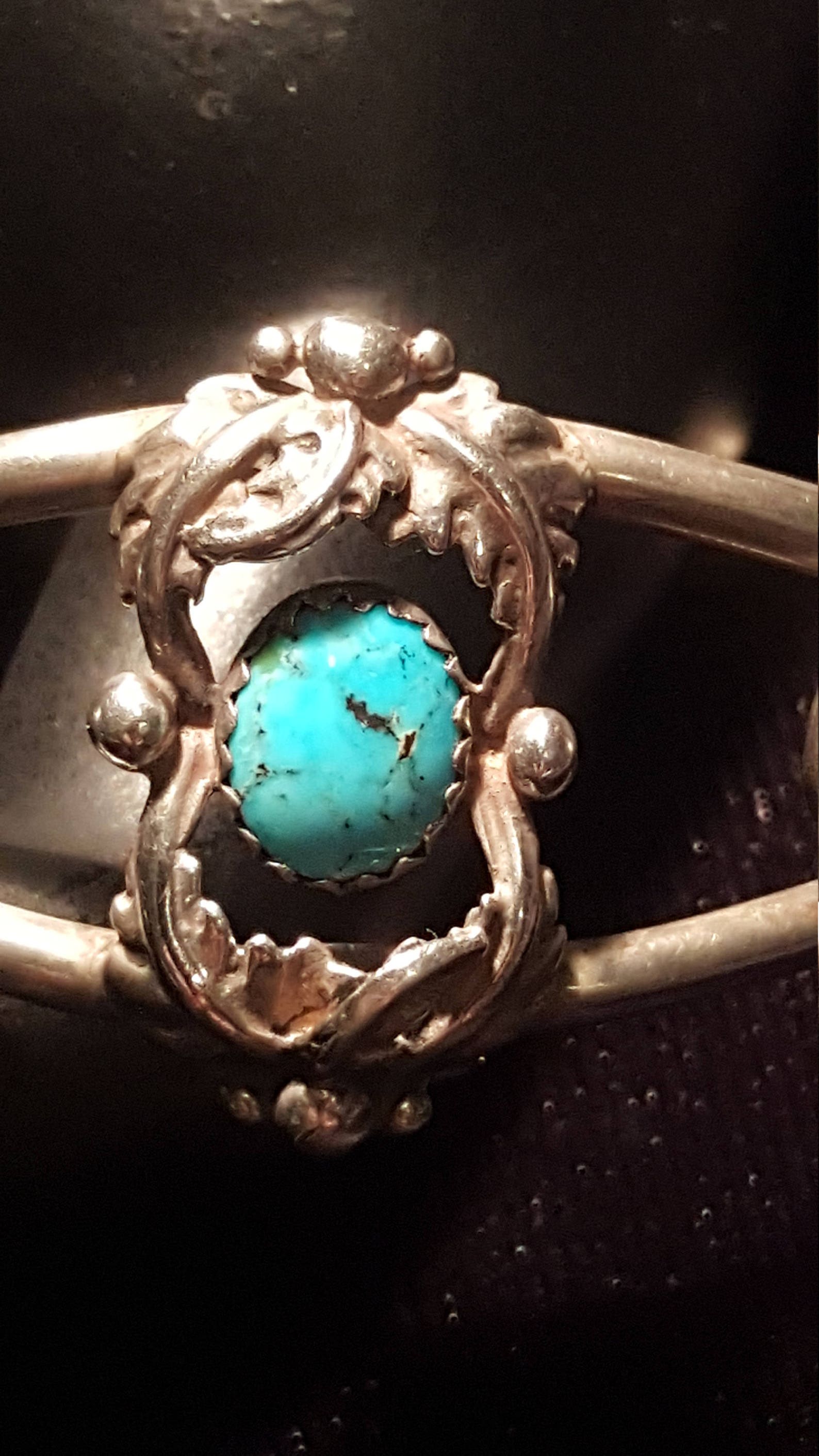 Vintage Sterling Silver Turquoise Navajo Wayne Etsitty Signed - Etsy