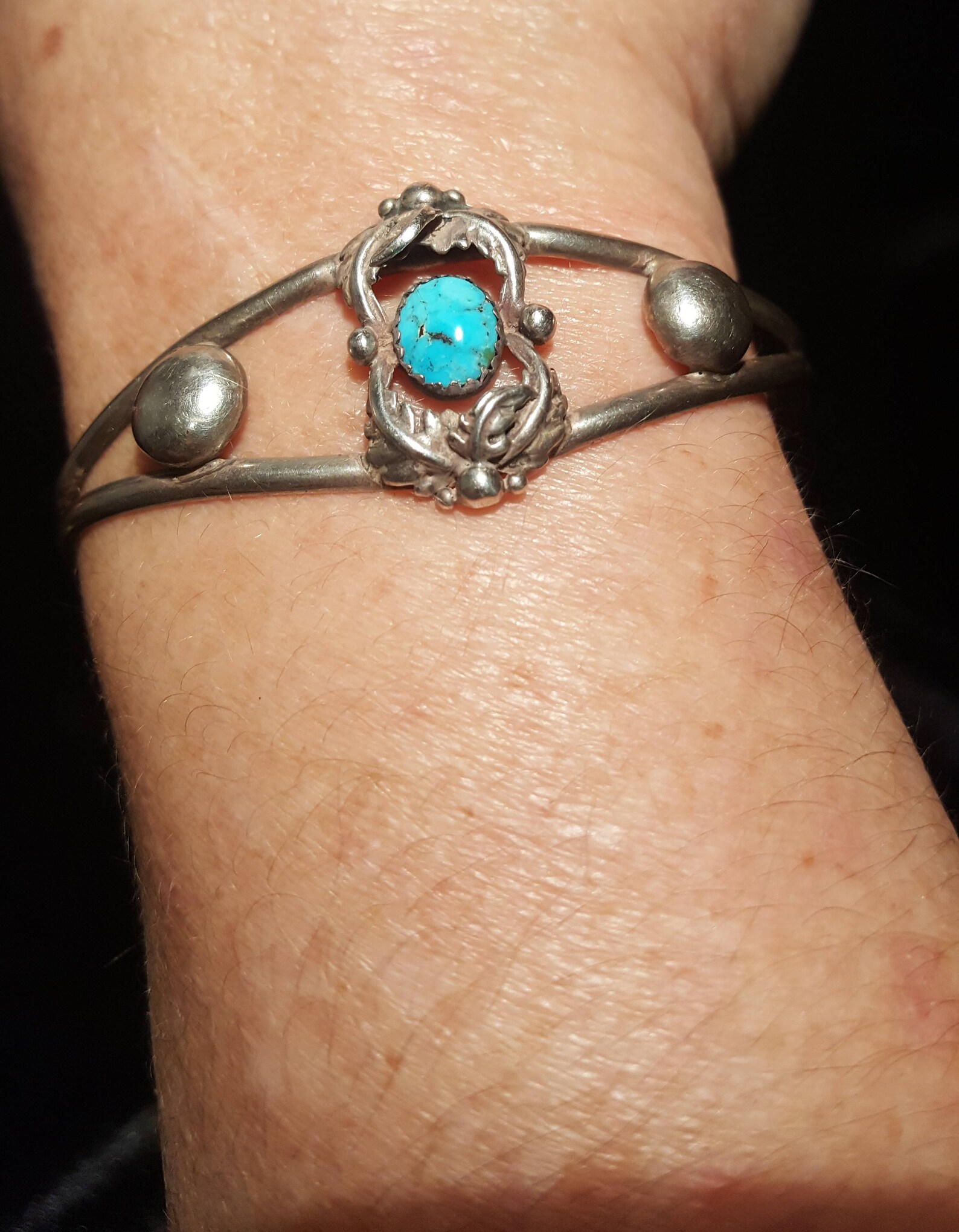 Vintage Sterling Silver Turquoise Navajo Wayne Etsitty Signed - Etsy