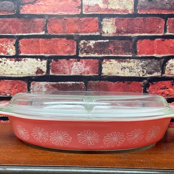 Pink Daisy Vintage Pyrex Casserole Dish - Etsy