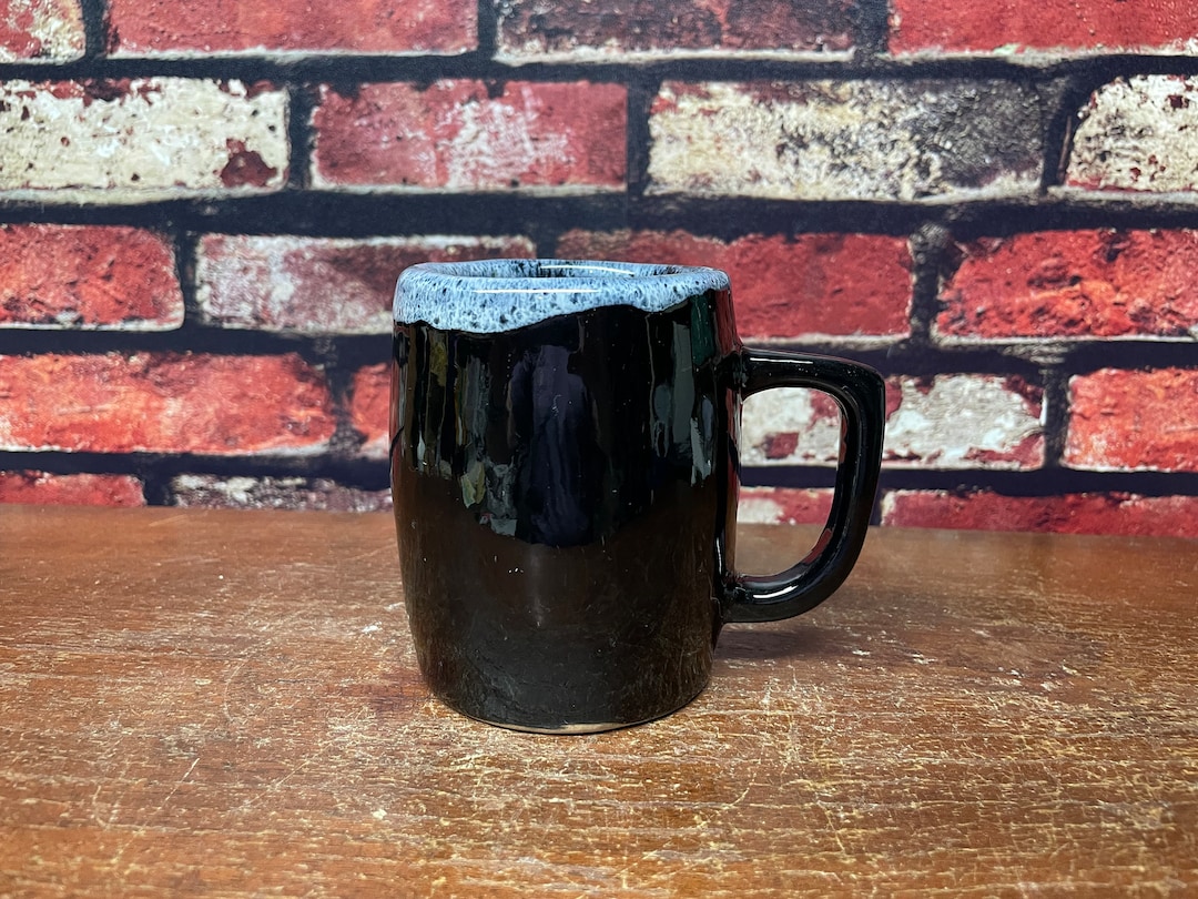 Black Drip Glaze Mug by Van Briggle - Etsy