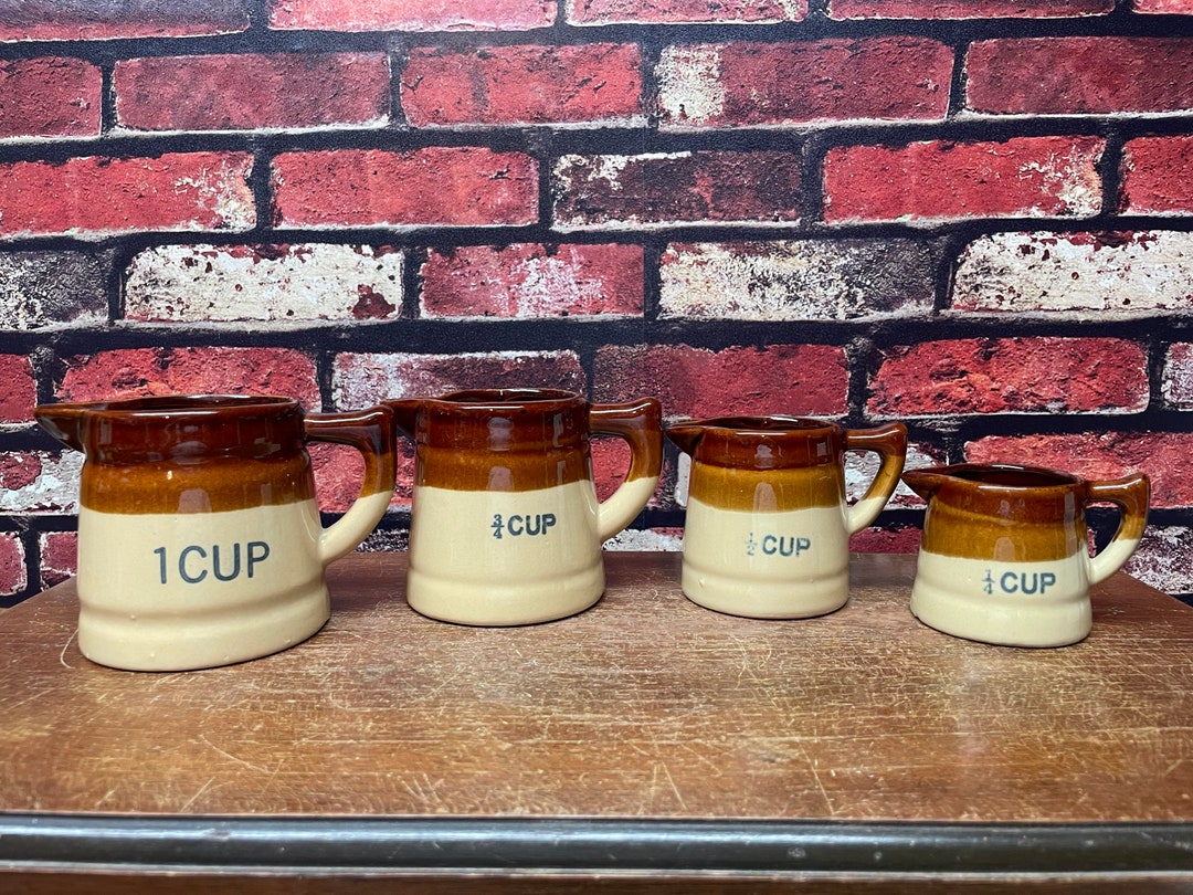 Stoneware Measuring Cups - Etsy