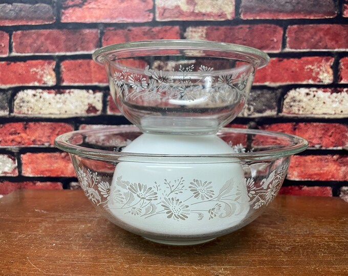 Pyrex Colonial Mist Mixing Bowls - Etsy