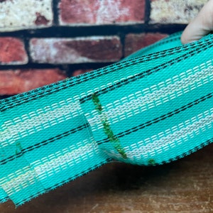 Vintage Lawn Chair Webbing in Turquoise - Etsy