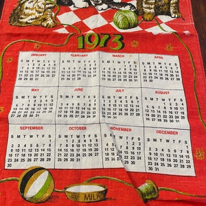 Fabric Calendar From 1973 - Etsy