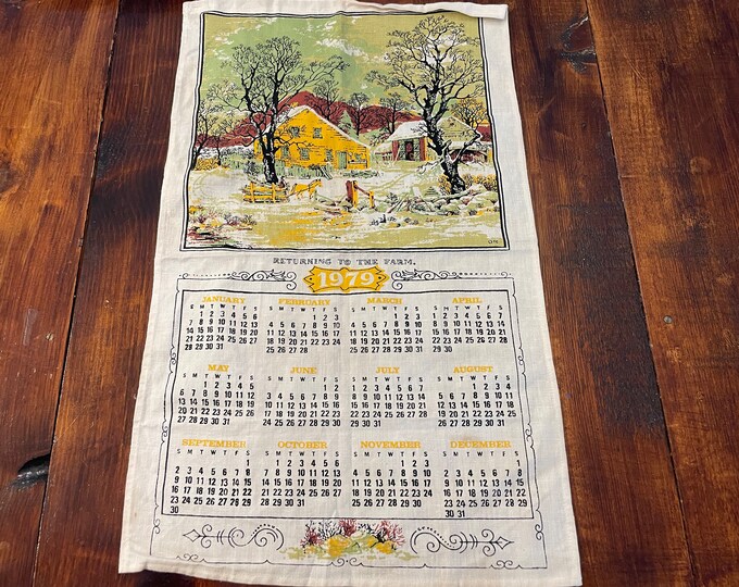 Fabric Calendar From 1979 - Etsy