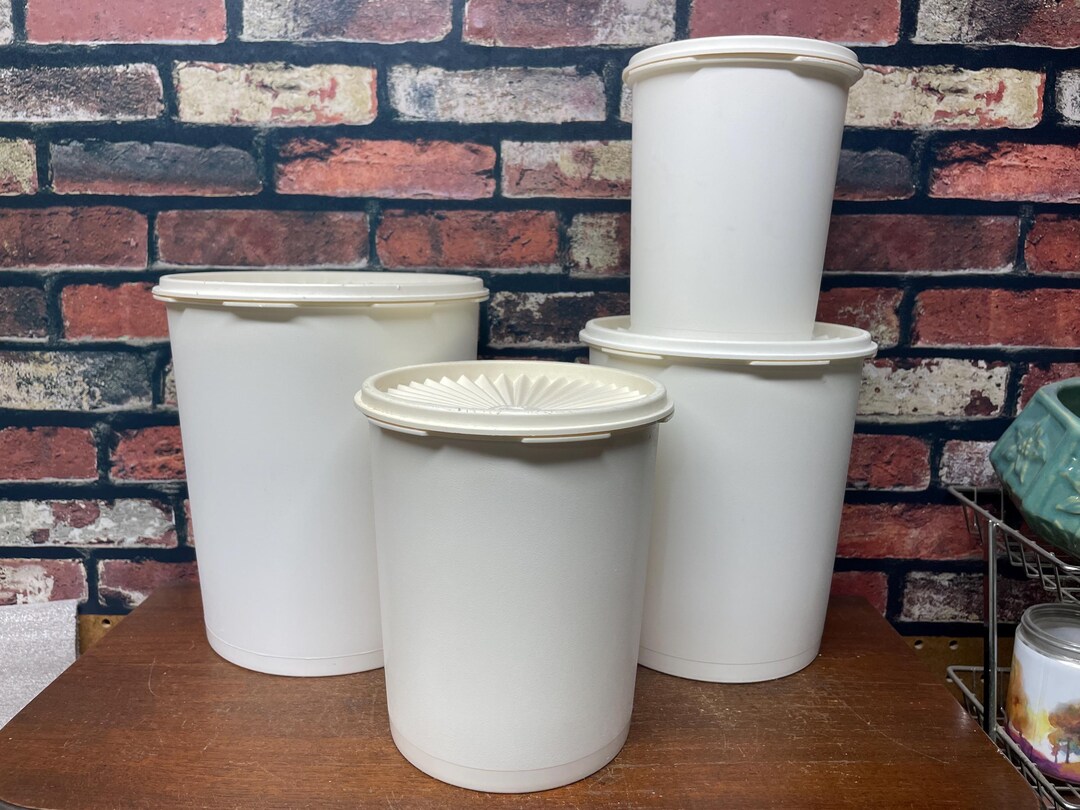 Hold for Dianne-tupperware Canister Set in White - Etsy