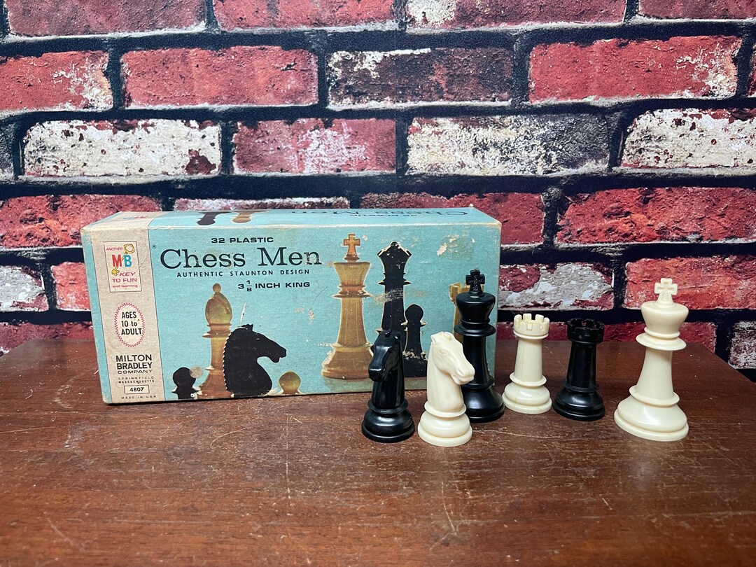 Milton Bradley Chess Pieces - Etsy