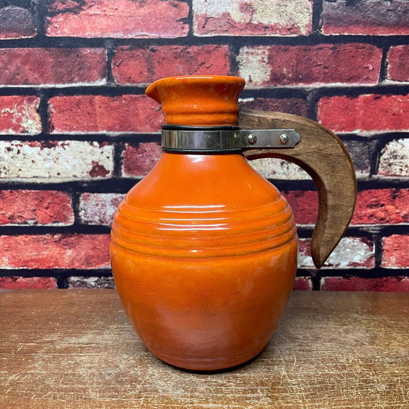 Wood Handle Pitcher - Etsy