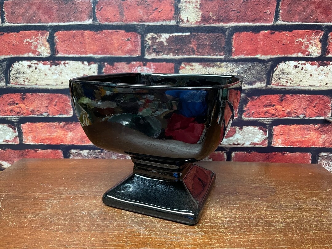 Frankoma Planter in Black - Etsy