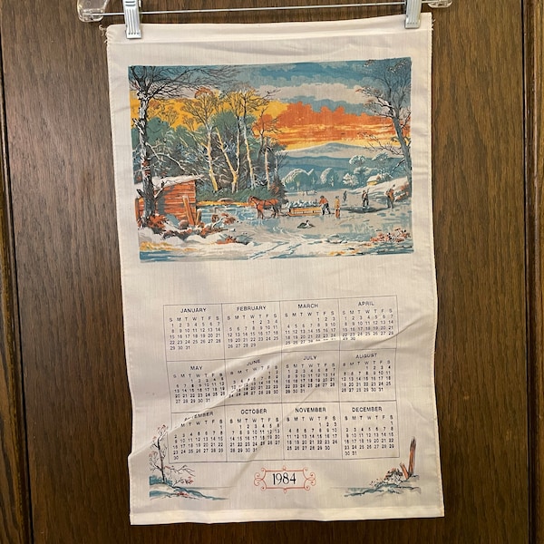 1984 Calendar - Etsy