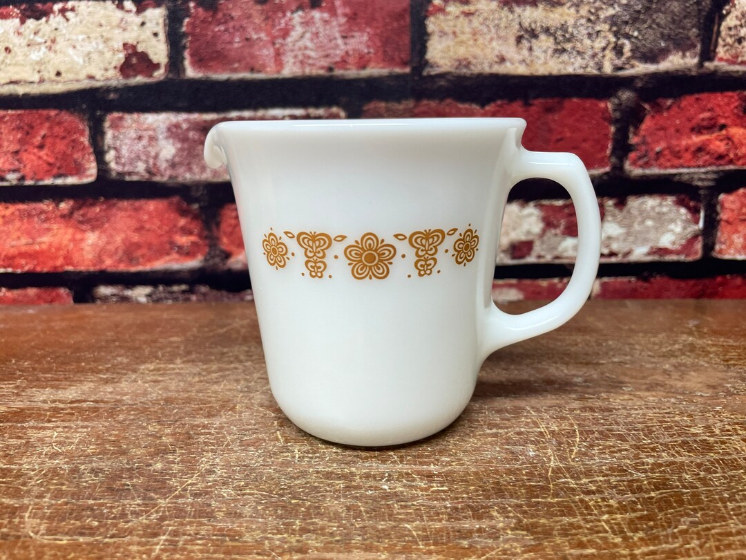 Pyrex Butterfly Gold Creamer - Etsy